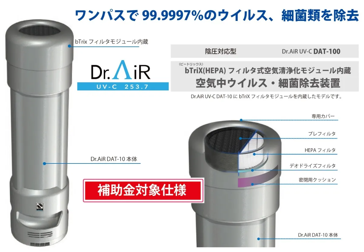 新型感染症対策に最適!NEJILAWの最新空気清浄機「Dr.AiR UV-C 新型感染症対策に最適!NEJILAWの最新空気清浄機「Dr.AiR UV-C