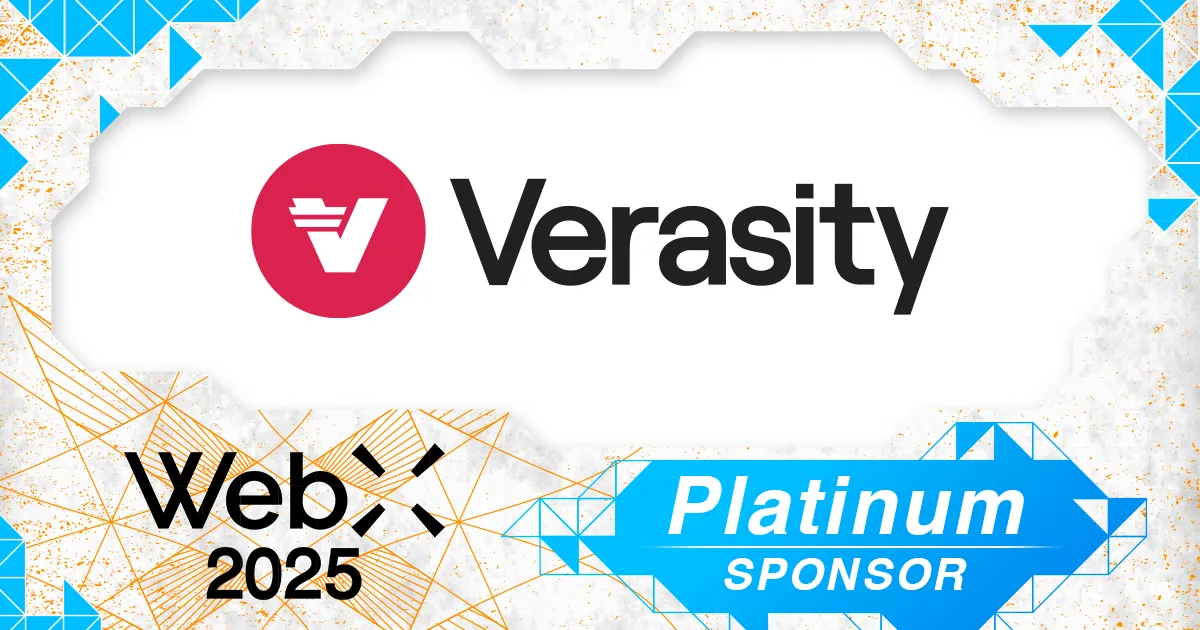 VerasityがプラチナスポンサーとしてWebX 2025に参加決定！ - サードニュース