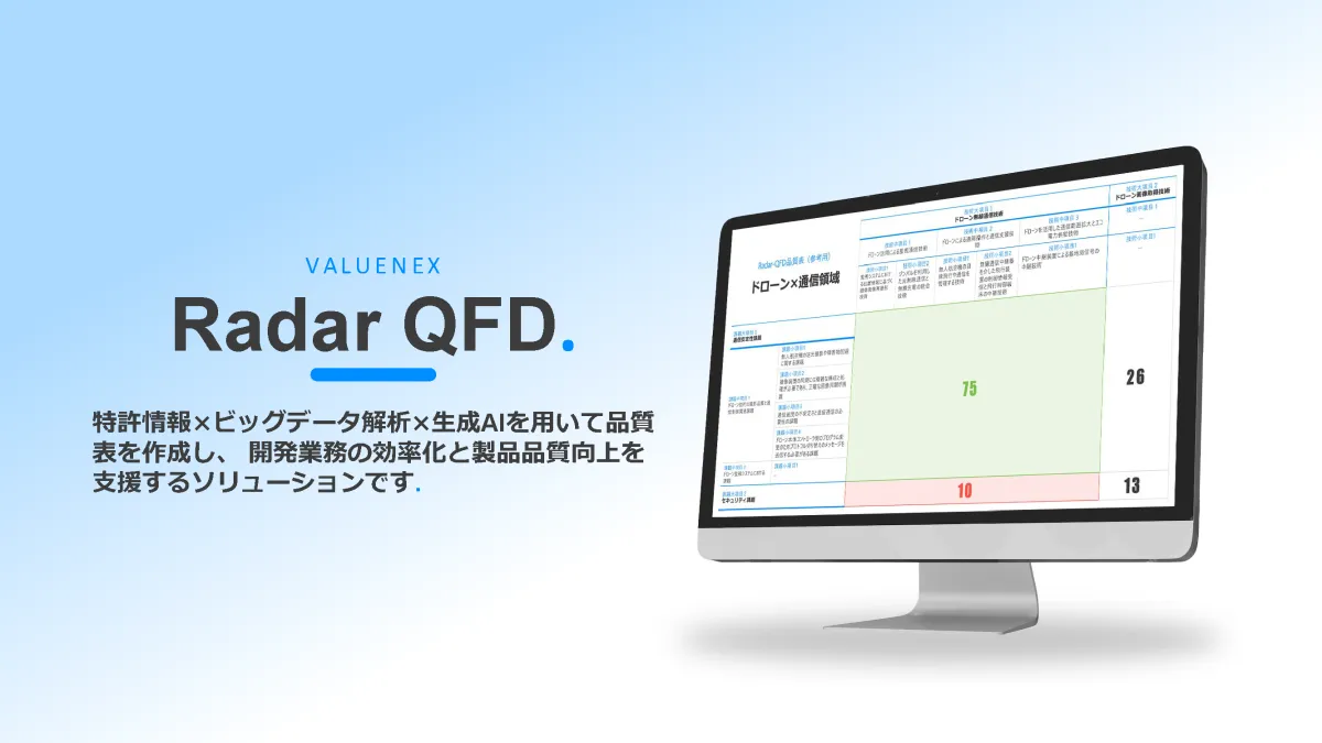 VALUENEXが新開発ツール「Radar QFD」を発表！AIで製品開発を加速させる - サードニュース