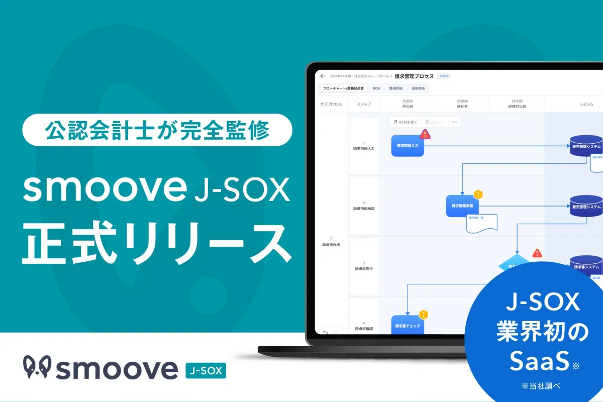 公認会計士が監修した新しい内部統制業務DX SaaS「smoove J-SOX」の全貌 - サードニュース