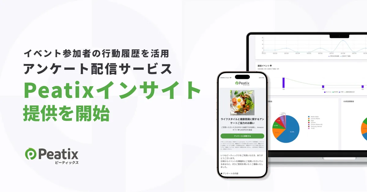 リサーチ新時代到来！Peatixがアンケート配信サービスを開始 - サードニュース
