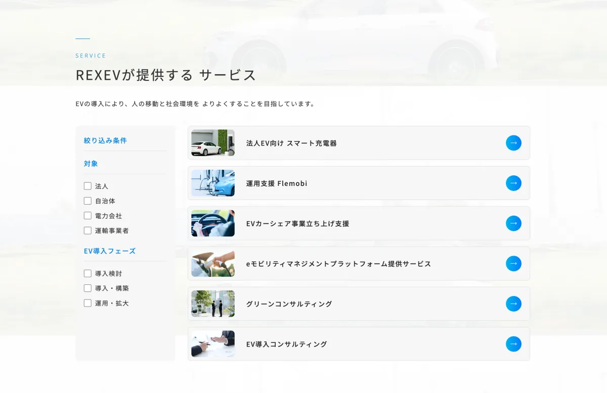 REXEV、EV充電器見積もり機能を搭載したサービスページをリニューアル - サードニュース